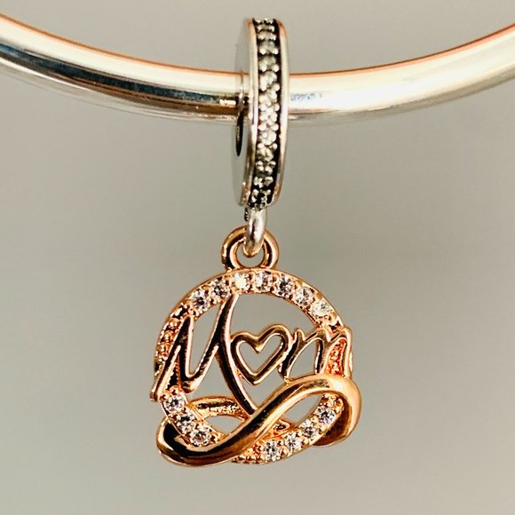Pandora | Jewelry | Pandora Twotone Mom Dangle Charm 789374c | Poshmark
